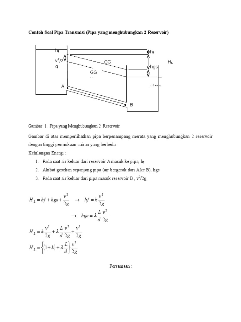 Contoh Soal Pipa Transmisi | PDF