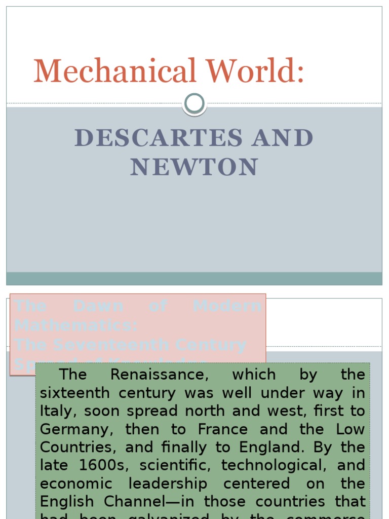 Mechanical World | PDF | Isaac Newton | Teaching Mathematics