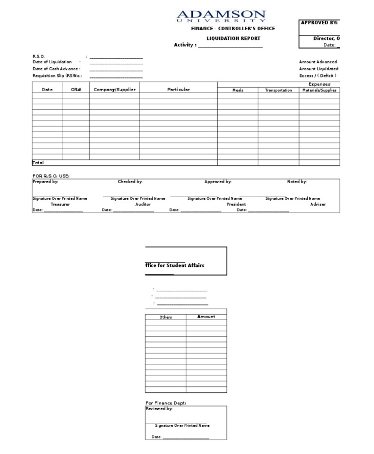 RSO Liquidation Form | PDF