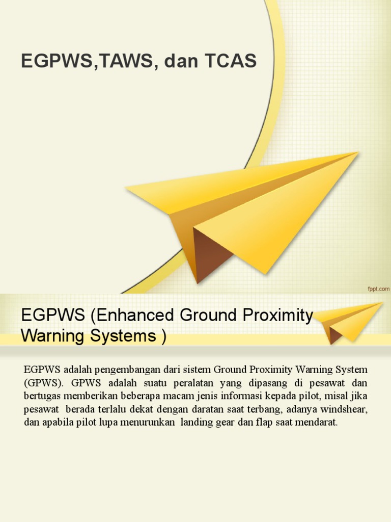 Sistem EGPWS, TAWS, dan TCAS | PDF