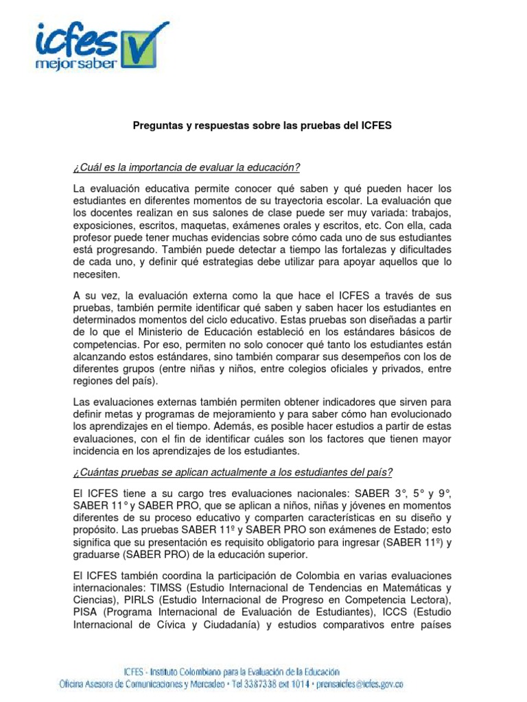E61c1fbb1b Preguntas y Respuestas Sobre Saber Pro | PDF | Prueba (evaluación) | Educación más alta