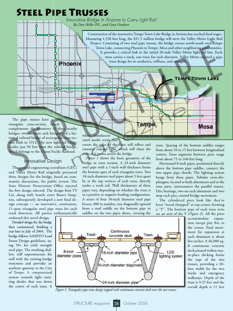 STEEL STRUCTURE MAGAZINE, Article About Pipe Structure | PDF | Truss ...