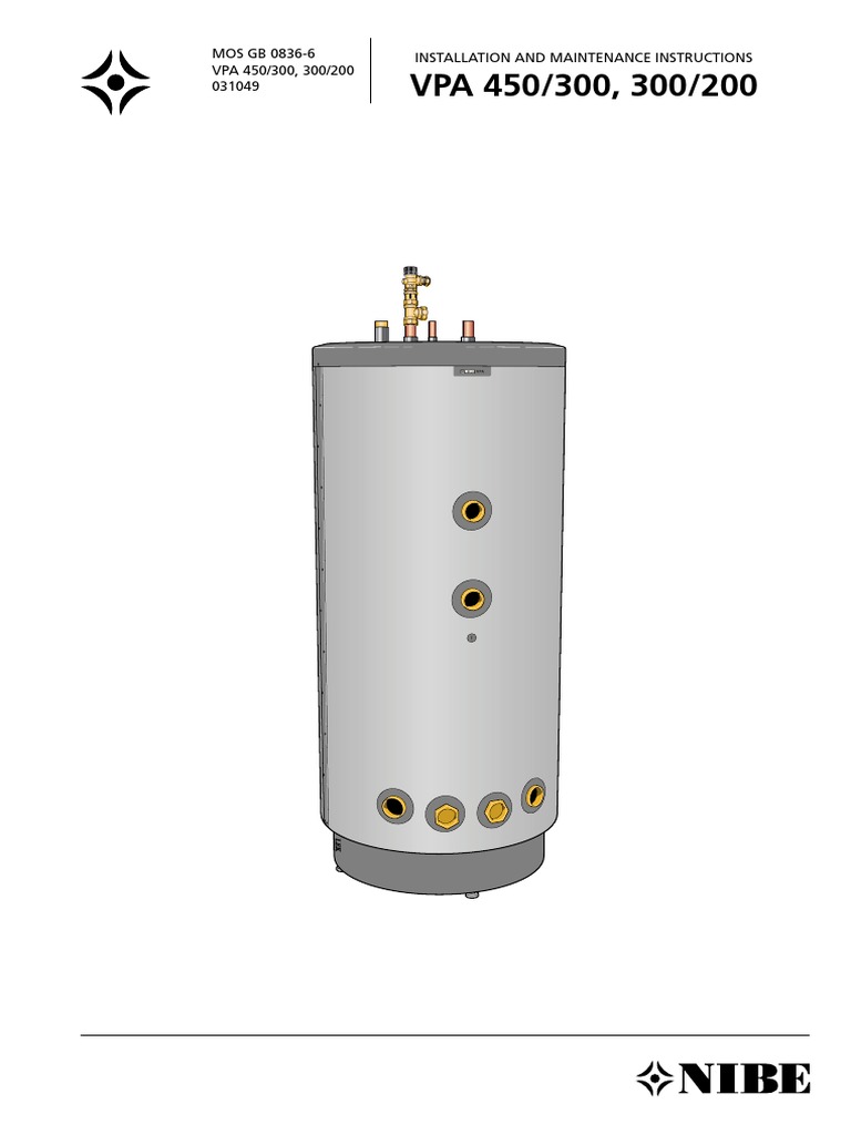 Boiler NIBE - Instalare | PDF | Water Heating | Hvac