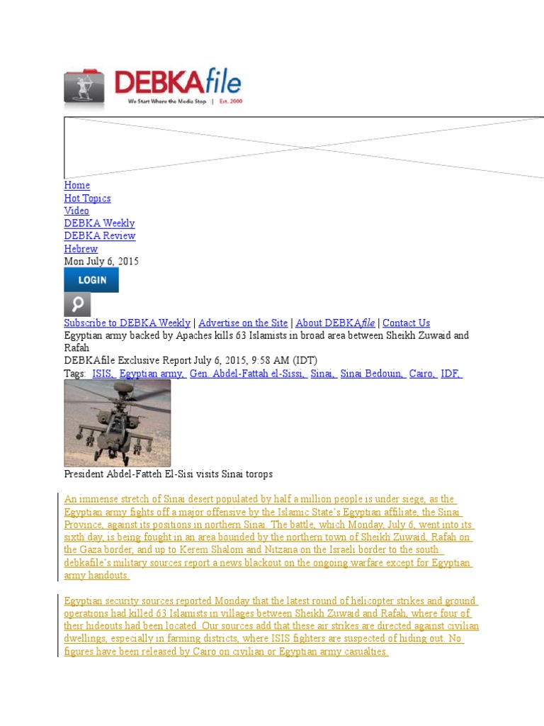 Home Hot Topics Video DEBKA Weekly DEBKA Review Hebrew: Mon July 6 ...