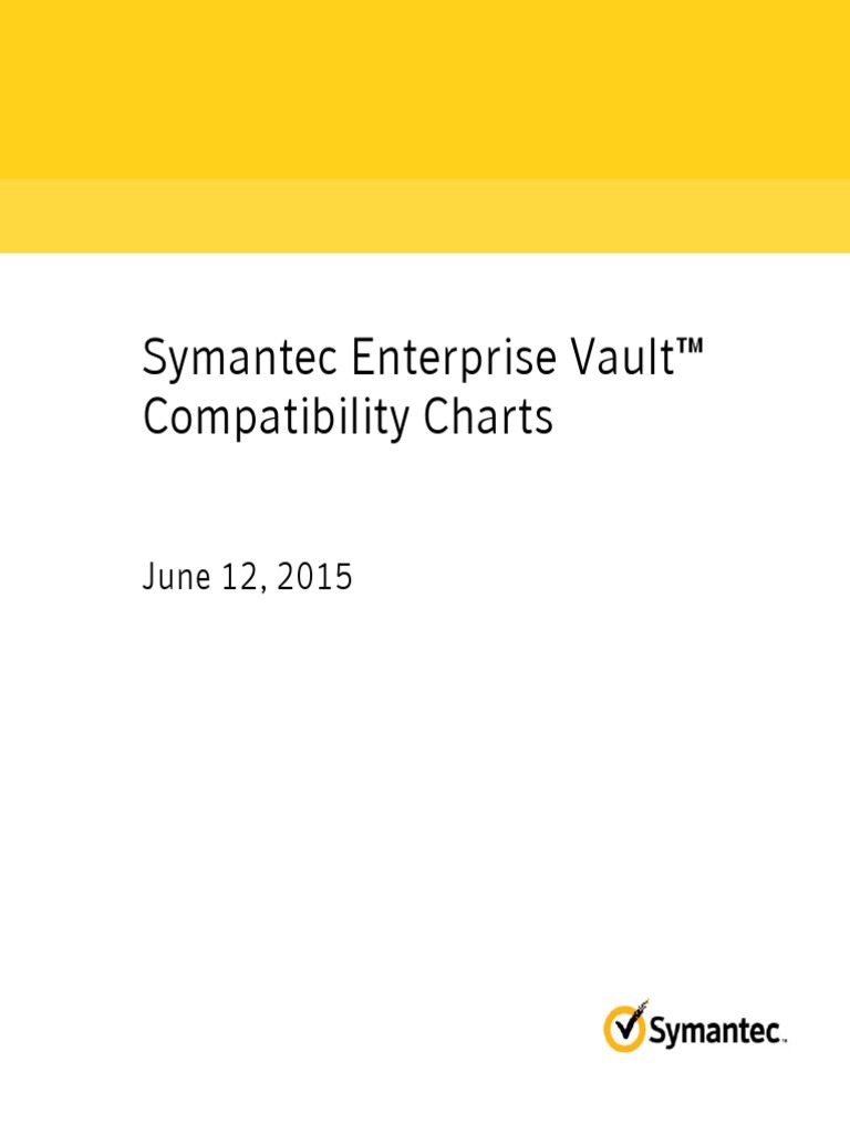 Symantec Enterprise Vault Compatibility Charts | PDF | Windows Server ...