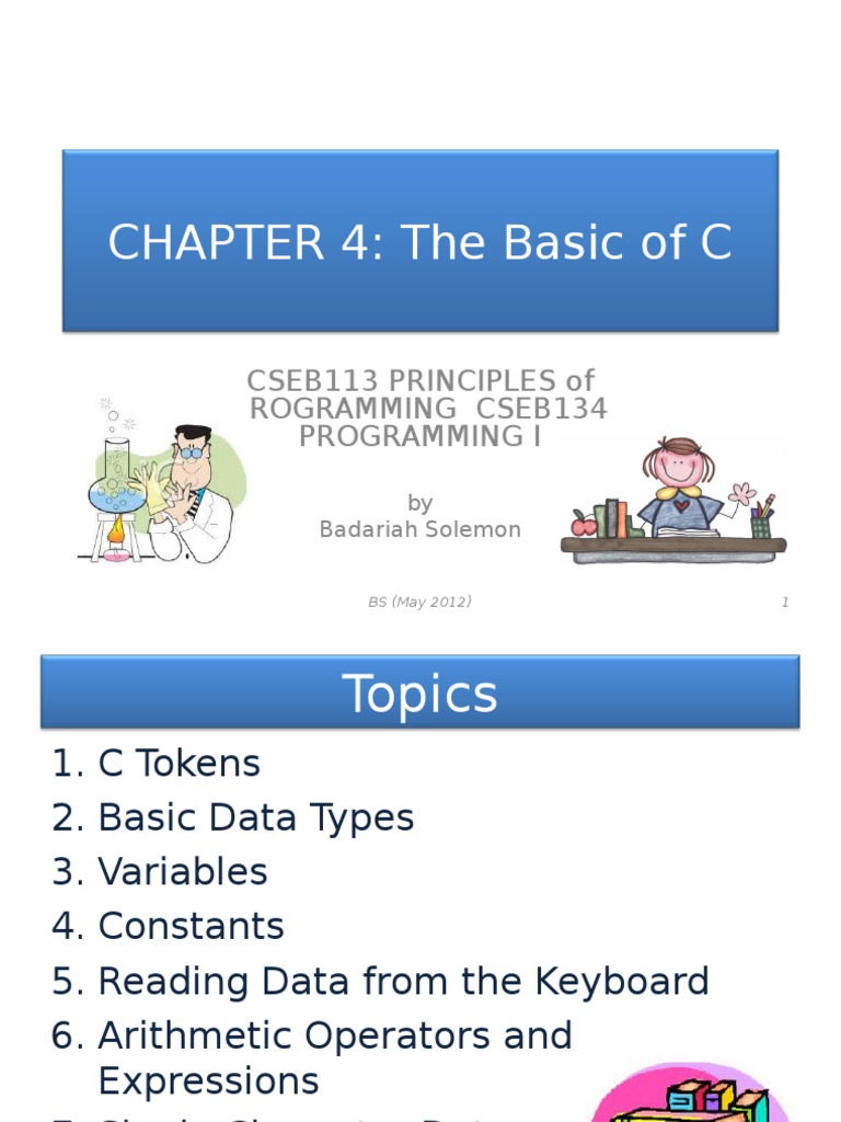 ch4 | Variable (Computer Science) | Data Type