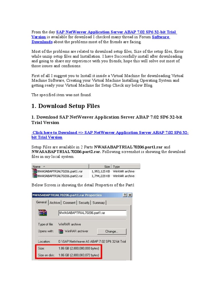 HowInstal SAP | PDF | Installation (Computer Programs) | Computer File