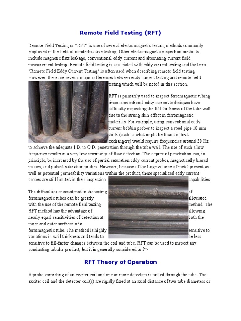 Remote Field Testing | PDF | Inductor | Vacuum Tube