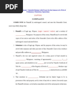 Sample Complaint For Ejectment | PDF | Lawsuit | Virtue