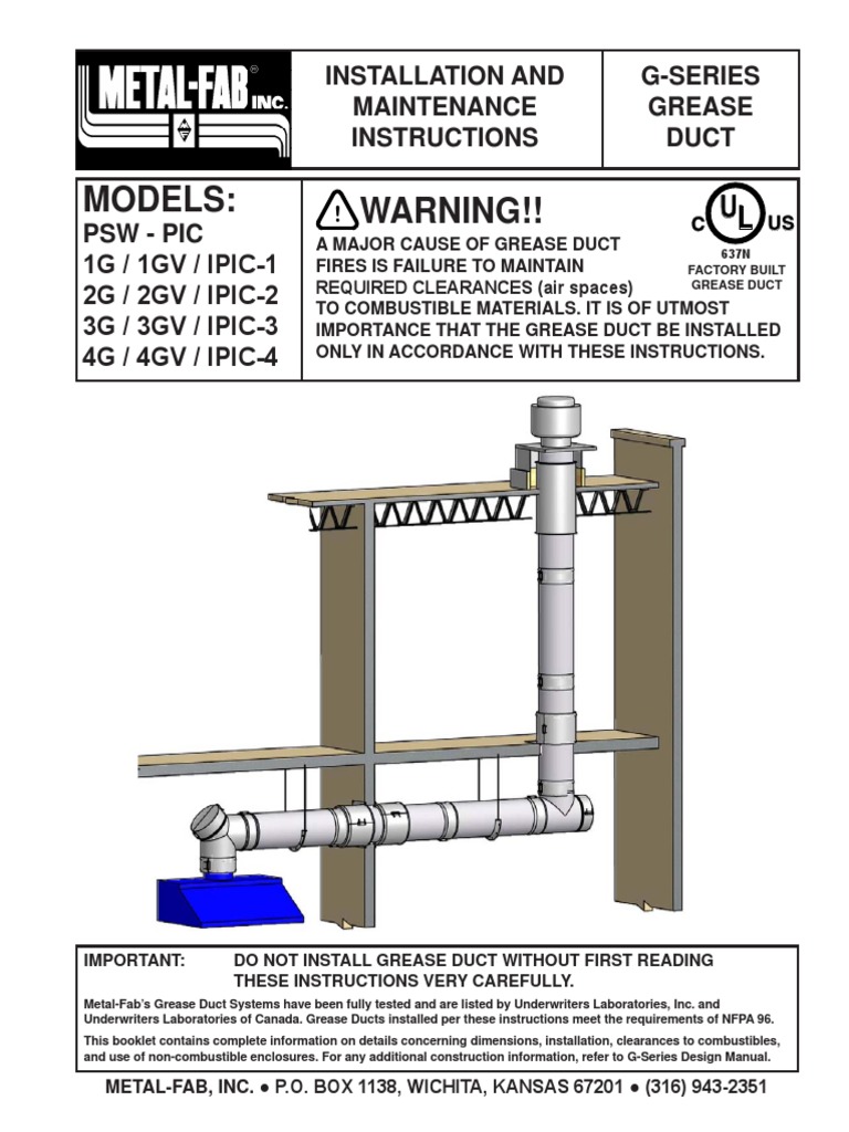 EarthStone Metal-Fab Installation Instructions | PDF | Chimney | Duct ...