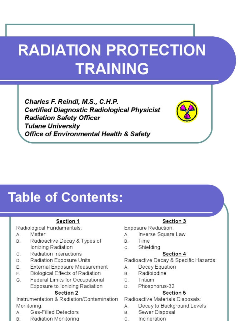 Radiation Protection Training | PDF | Isotope | Ionizing Radiation
