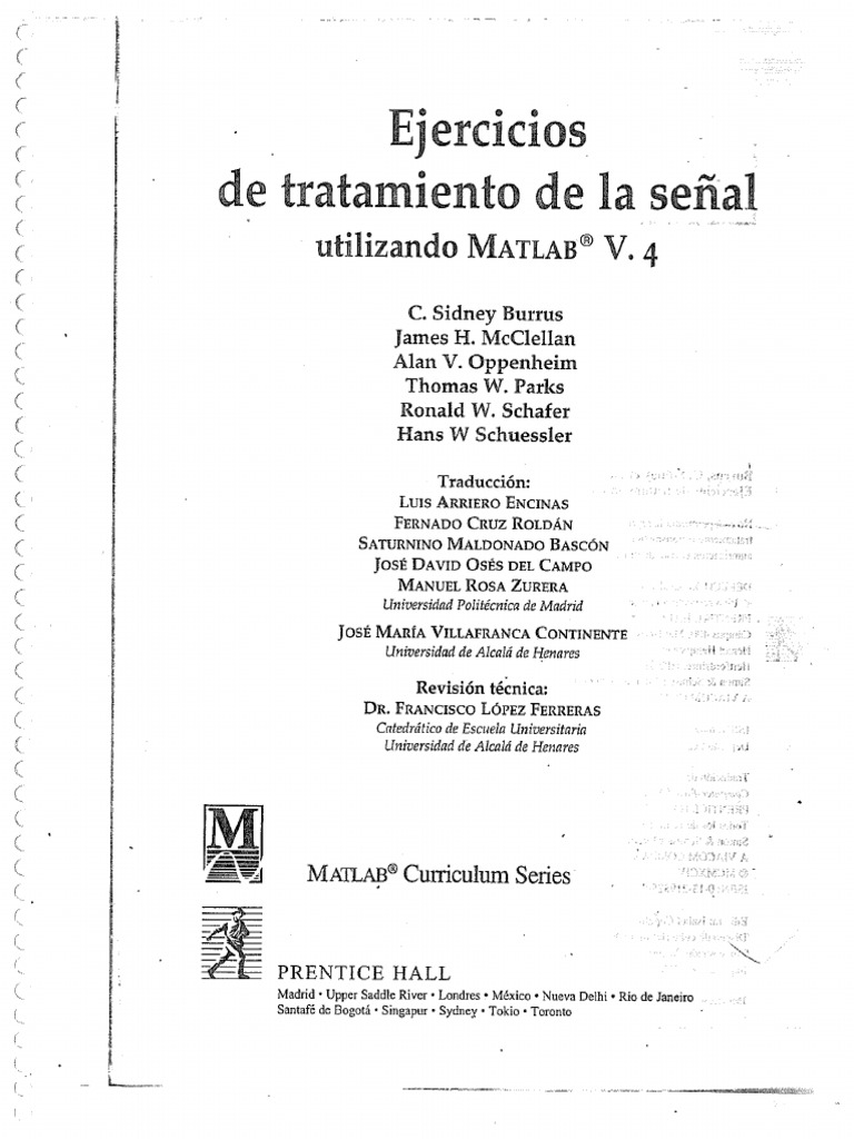 Ejercicios de Tratamiento de La Señal Utilizando MATLAB V4 | PDF