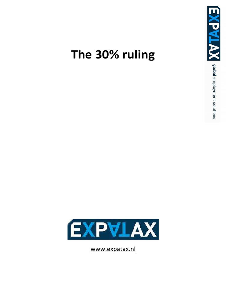 Brochure Netherlands 30% Ruling | PDF | Salary | Tax Exemption