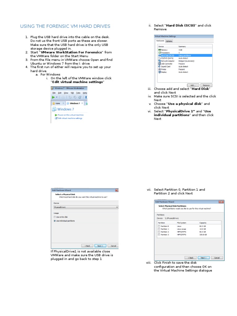 Using The Forensic VM Hard Drives | PDF | Computers