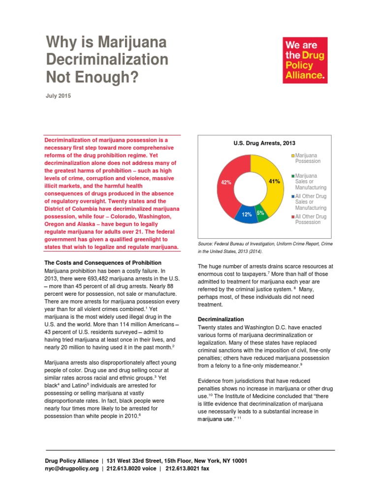 DPA Fact Sheet Marijuana Decriminalization and Legalization July2015 ...