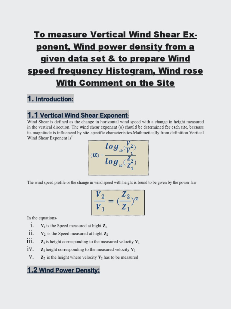 Measure Vertical Wind Shear | PDF | Meteorology | Science