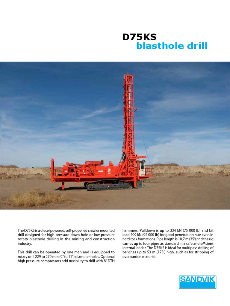 D75KS Data Sheet PDF | PDF | Drill | Mining