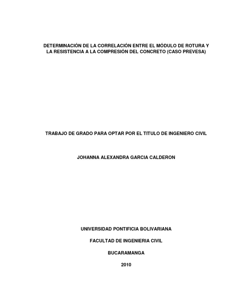 Modulo de Rotura y Resistencia A La Compresion Del Concreto | PDF