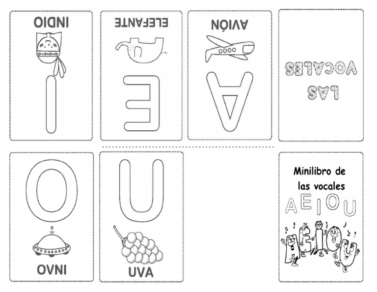 Mi Mini Libro de Las Vocales | PDF