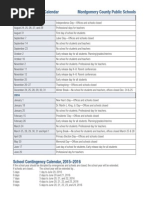 2009-2010 School Year Calendar | PDF