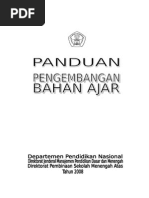 Panduan Pengembangan Bahan Ajar | PDF