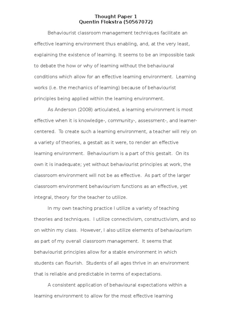 Thought Paper 1 | PDF