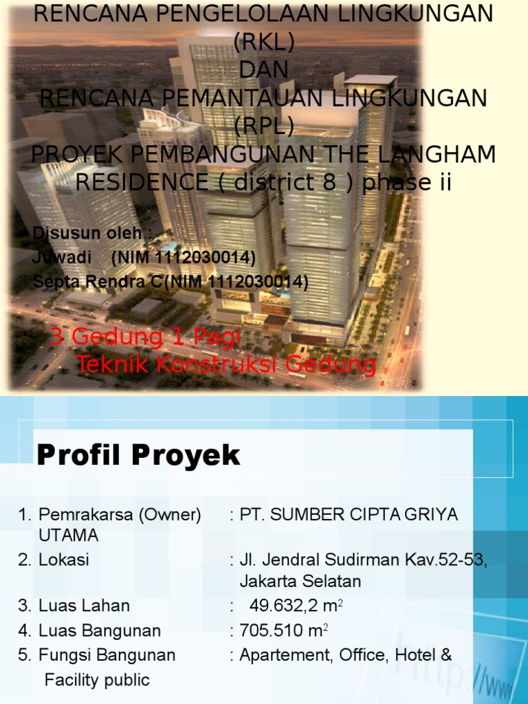 Rencana Pengelolaan Lingkungan (RKL) Dan RPL | PDF | Sains & Matematika