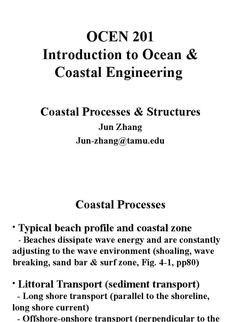 Coastal Process Structure | PDF | Beach | Coast