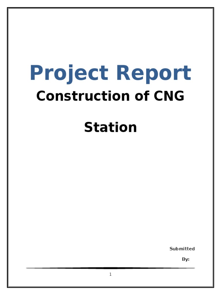 Project Report: Construction of CNG Station | PDF | Procurement ...