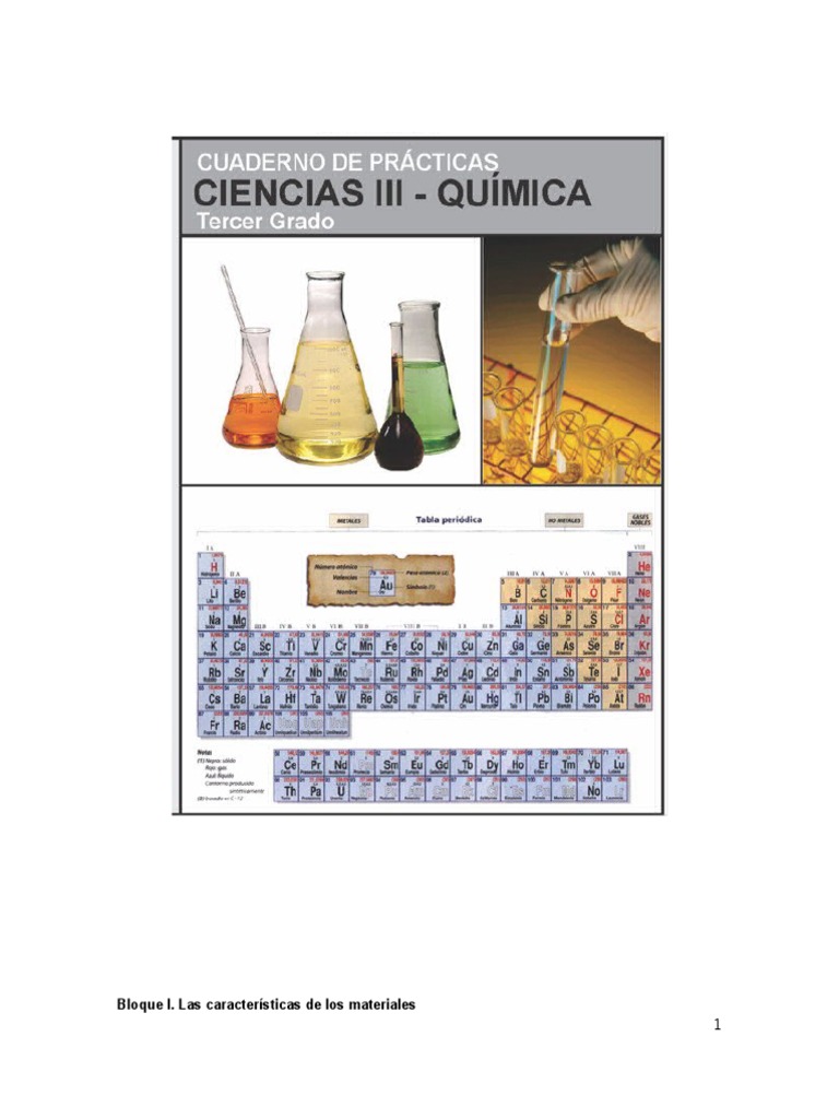 Prácticas Ciencias 3 | PDF | Rieles | Tabla periódica
