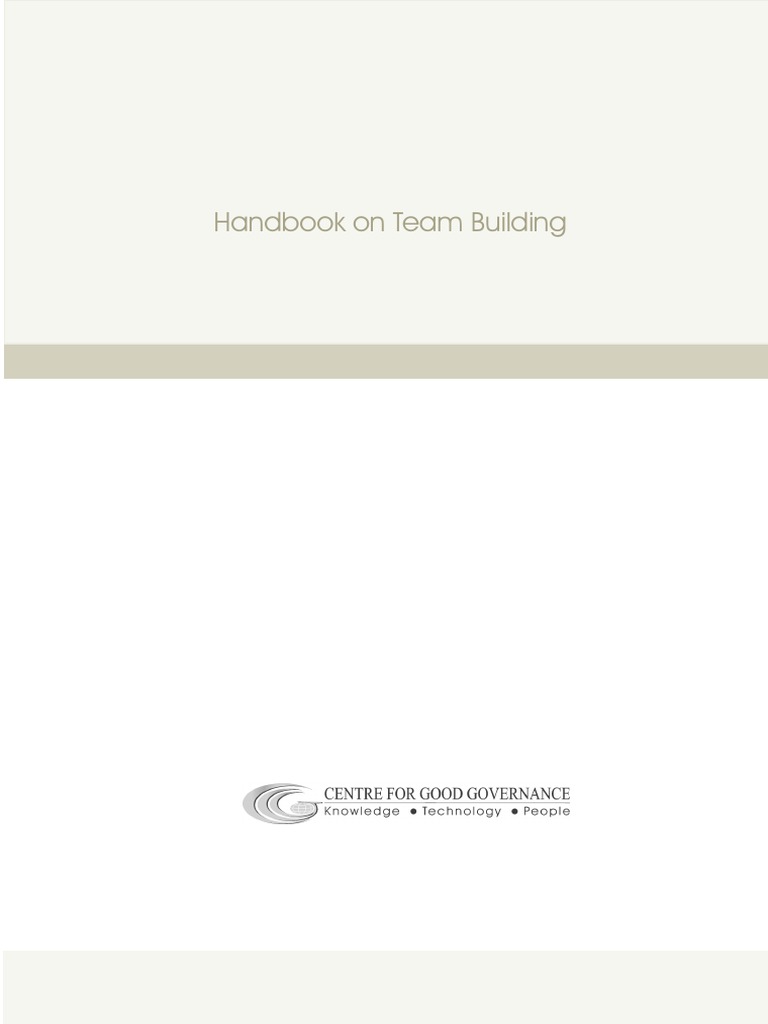Team Building Handbook Guide | PDF | Team Building | Leadership