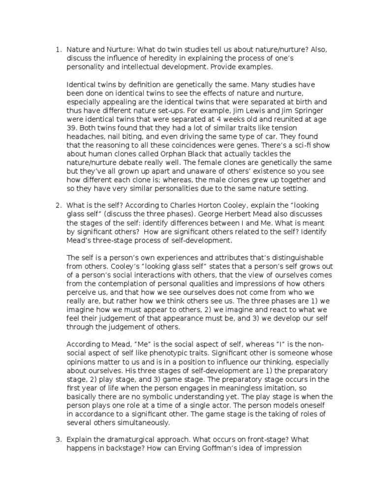 Nature vs. Nurture in Socialization | PDF | Nature Versus Nurture ...