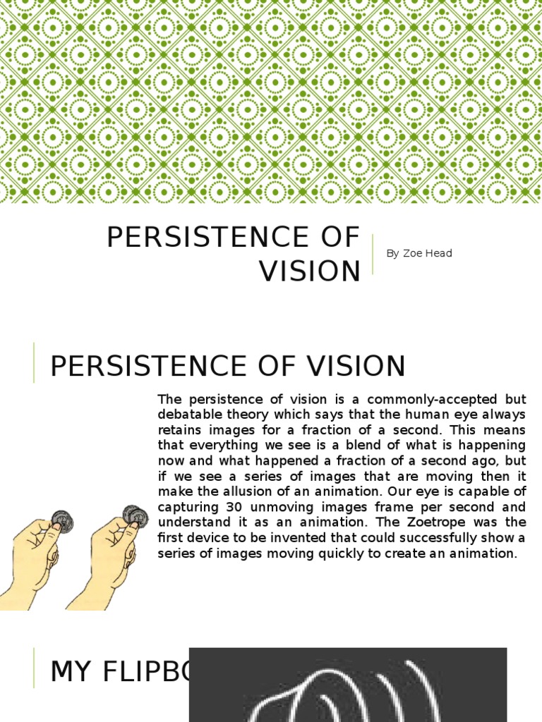 Persistence of Vision: by Zoe Head | PDF | Self-Improvement ...
