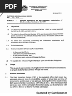 BOC CAO 01-2016 Advance Cargo Declaration Inward Foreign Manifest ...