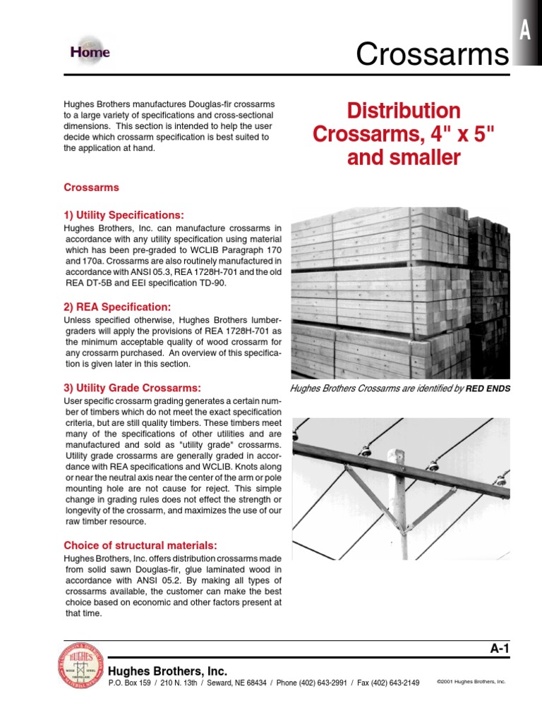 Cross Arms | PDF | Insulator (Electricity) | Wood