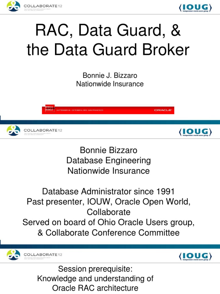 RAC Data Guard DG Broker PDF | PDF | Oracle Database | Computer Cluster