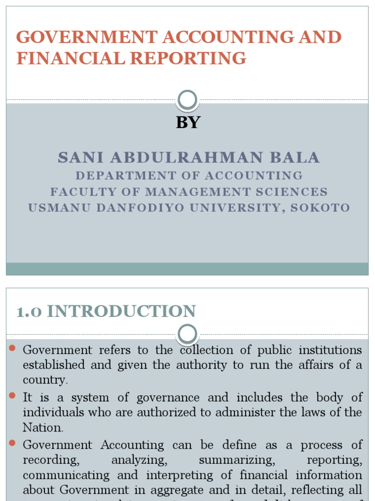Government Accounting in Nigeria Explained | PDF | Financial Statement ...