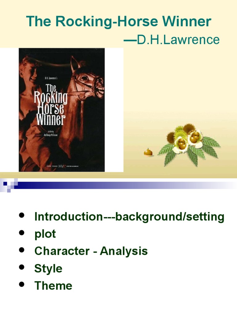 Lawrence's The Rocking-Horse Winner Presentation | PDF