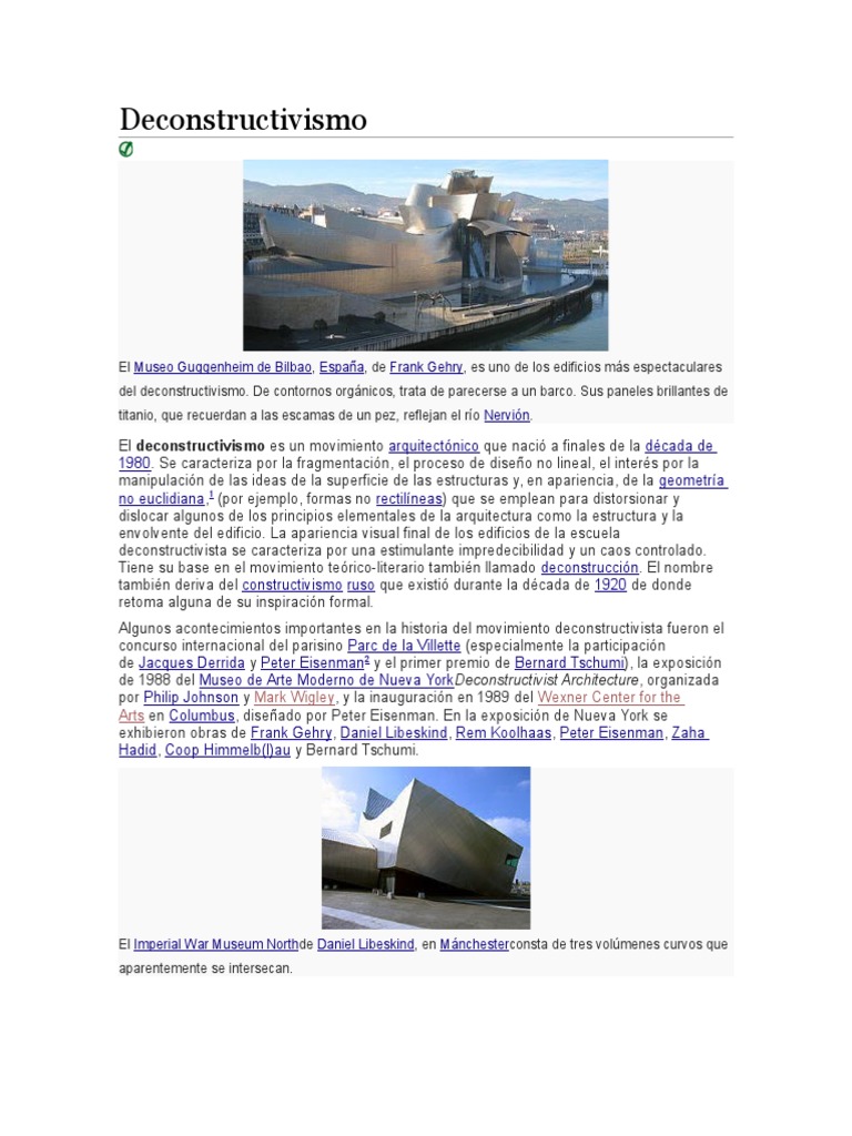 Deconstructivismo | PDF | Science | Ciencia filosófica