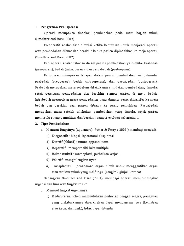 Pengertian Pre Operasi | PDF | Sains & Matematika