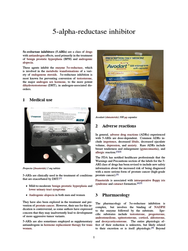 5-Alpha-Reductase Inhibitor PDF | PDF | Drugs | Medicine