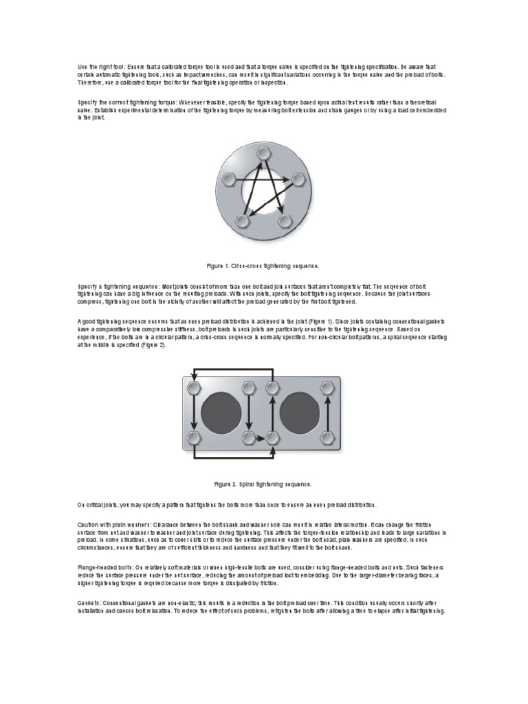 Bolting Guide Line | Download Free PDF | Screw | Nut (Hardware)
