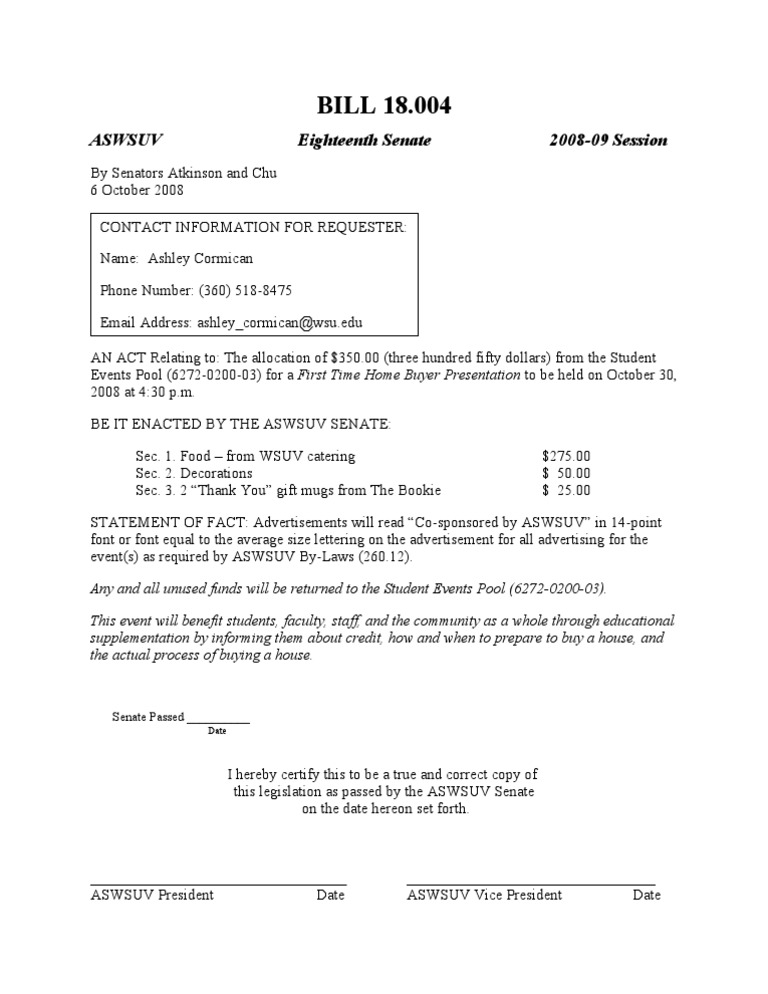 Bill 18.004 | PDF