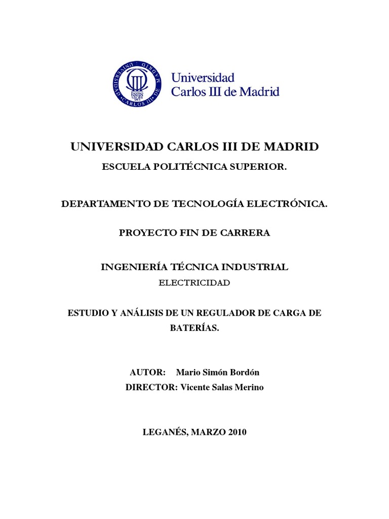 PFC Mario Simon Bordon | PDF | Fotovoltaica | Energía solar