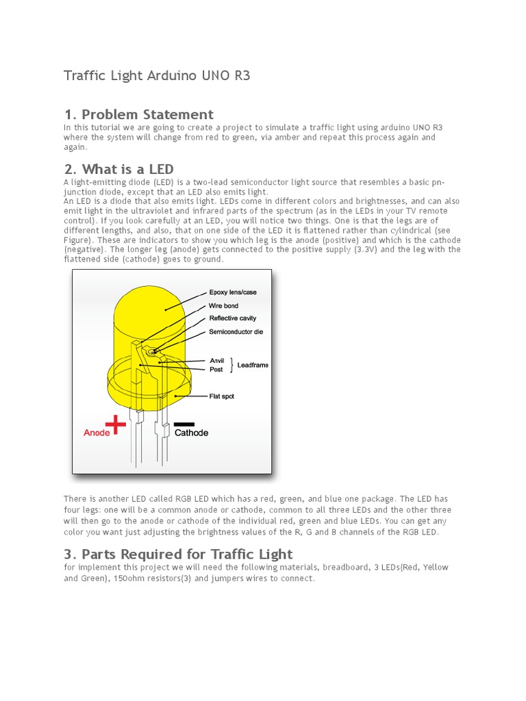 Arduino UNO Traffic Light Guide | PDF | Rgb Color Model | Light ...