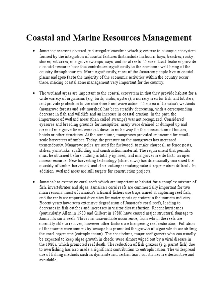 Coastal and Marine Resources Management | PDF | Coral Reef | Coast