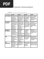 Rubric Science Fair Experiment | PDF | Hypothesis | Justification