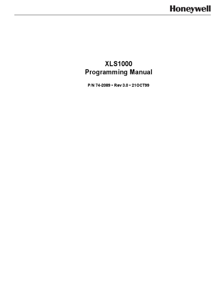 5 74 2089 (XLS1000) Programming | PDF | Parameter (Computer Programming) | Input/Output