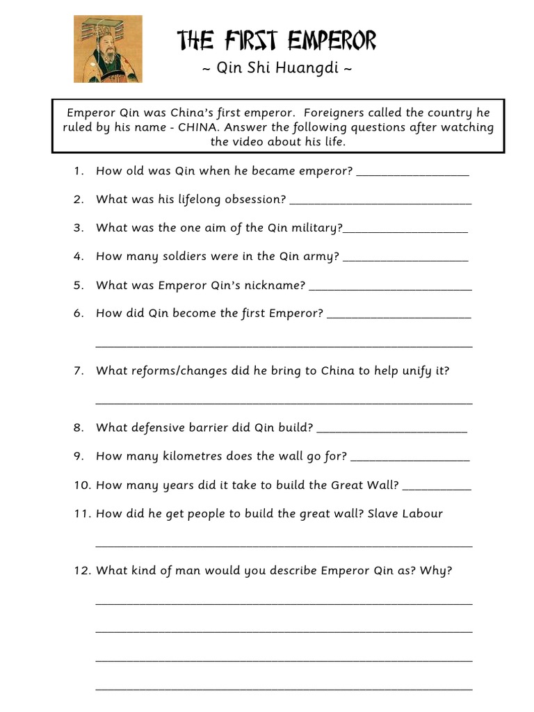 Qin Shi Huang: China's First Emperor | PDF | History