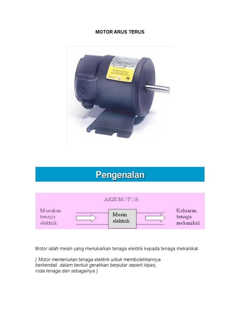 Motor Arus Terus 2 | PDF